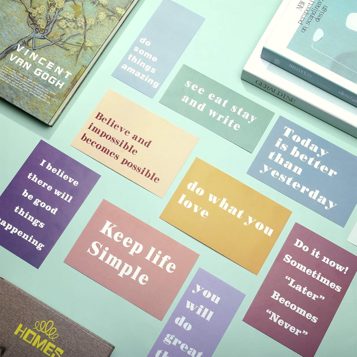 30 Pieces Inspirational Wall Collage Kit Encouragement Phrases Wall Art ...