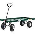 Amazon.com : Farm Tuff Metal Deck Wagon, 24-Inch by 48-Inch, Green ...