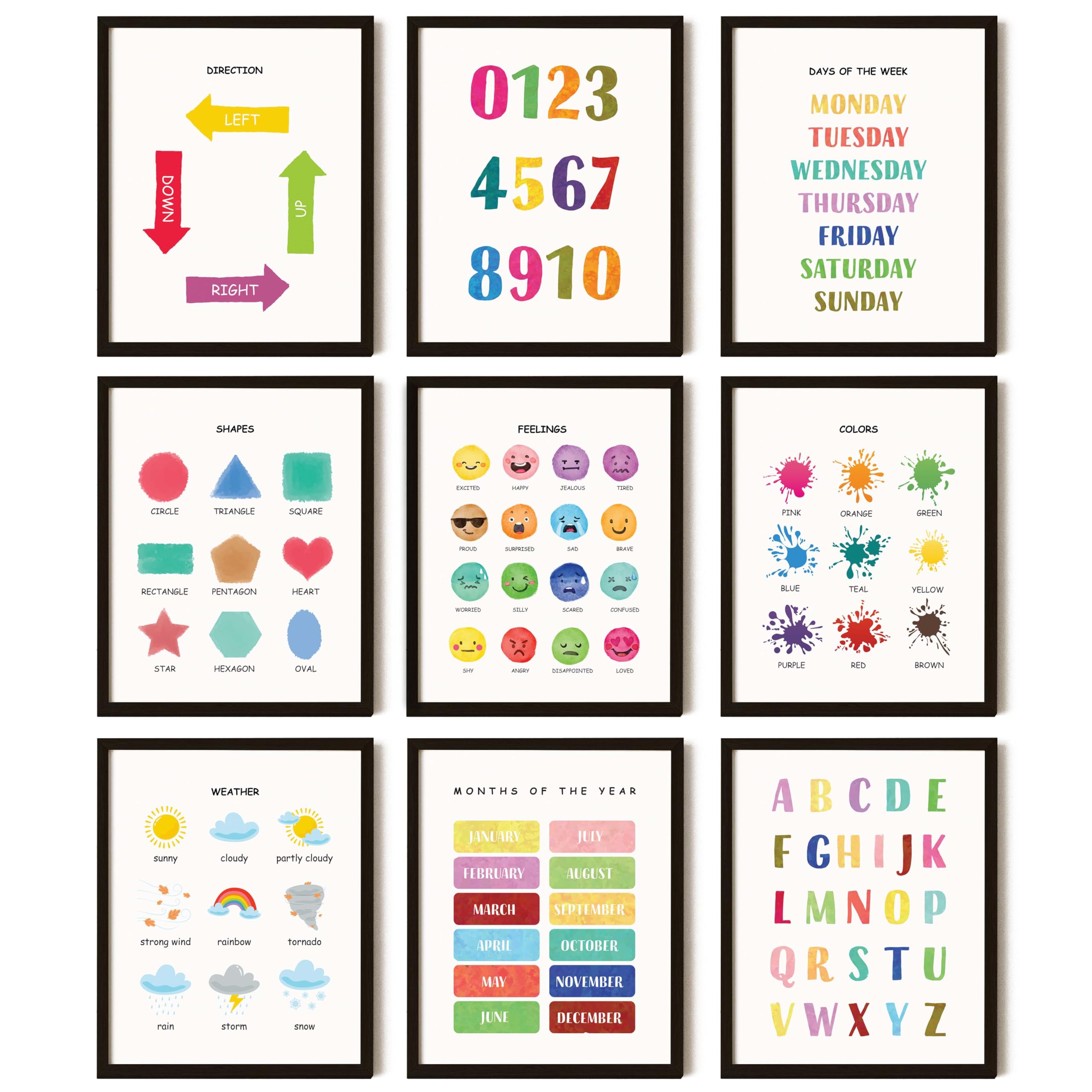Mua 97 Decor Preschool Educational Posters For Toddlers - Pre K ...