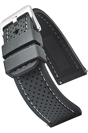 ALPINE Sporty Premium Soft Silicone Adjustable Watch Band - Replacement ...