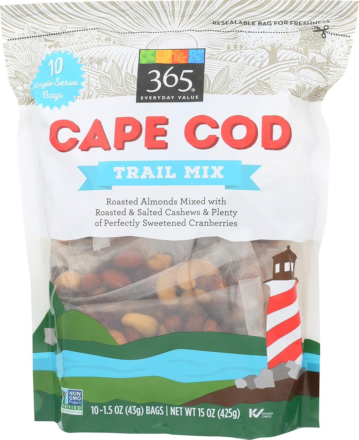 365 Everyday Value, Cape Cod Trail Mix, 1.5 oz, 10 ct: Amazon.com ...