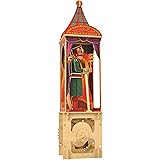 Amazon.com: Clockwork Dreams Red Knight Wood Gear Toy w/ Hand Crank ...