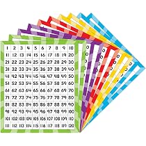 Numbers Printable AUVCAS Hundreds Pocket Chart Kids Counting Number ...