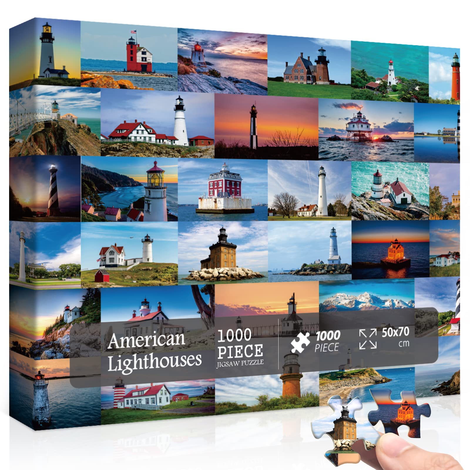 Mua Lighthouse Puzzles for Adults 1000 Pieces, Beach Puzzle Featuring ...