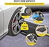 VEVOR Rubber Curb Ramp 4"" Rise, Connectable Sidewalk Curb Ramp 2 Pack ...