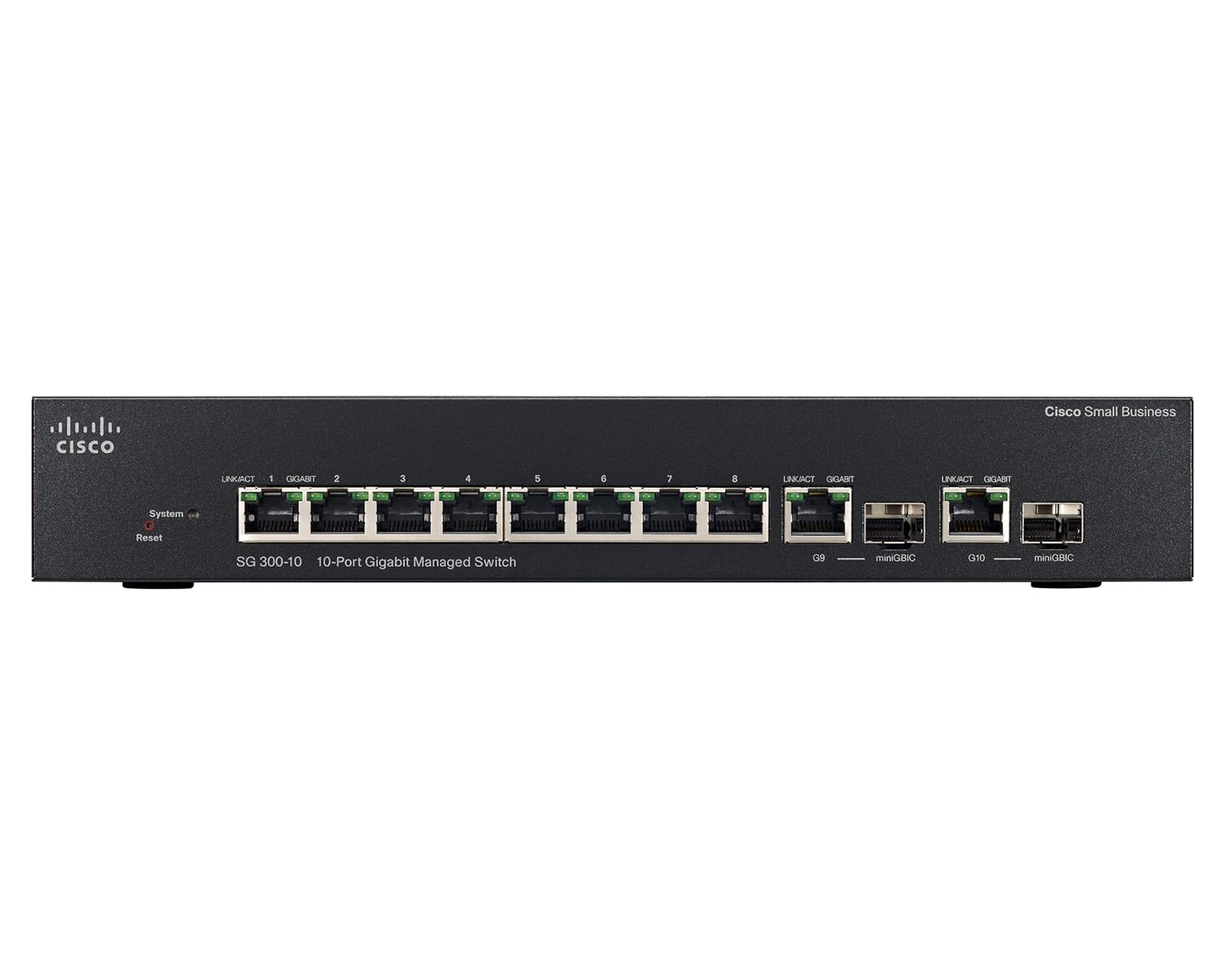 Cisco SG300-10 10-port Gigabit Managed Switch (SRW2008-K9-NA ...