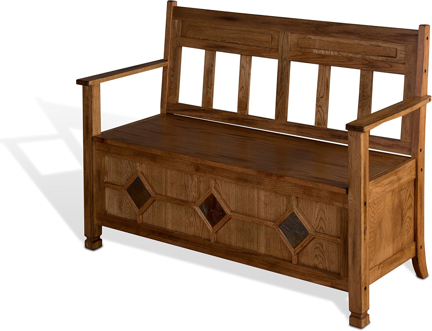 Amazon.com: Sunny Designs Sedona Storage Bench: Kitchen & Dining