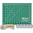 Amazon.com: WA Portman Self Healing Cutting Mat & Rotary Cutter for Fabric Set - 9x12 Inch ...