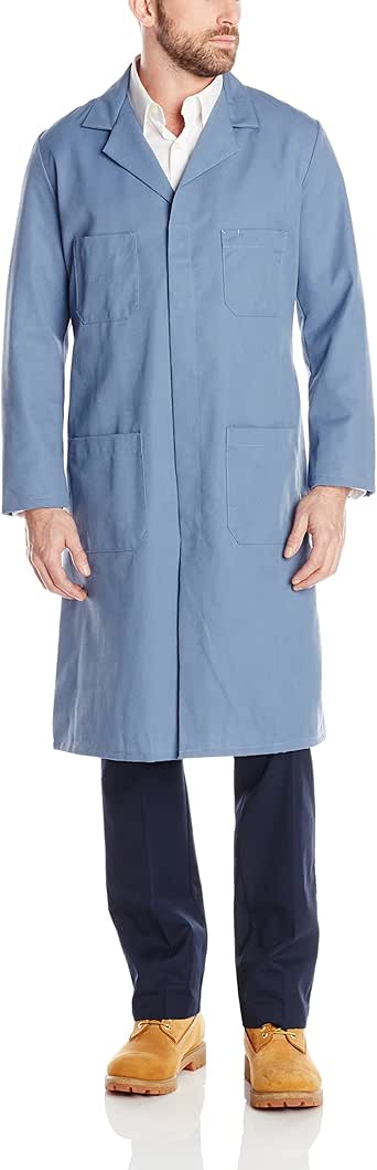Amazon.com: Red Kap Men's Shop Coat, Postman Blue, 48: Work Utility ...