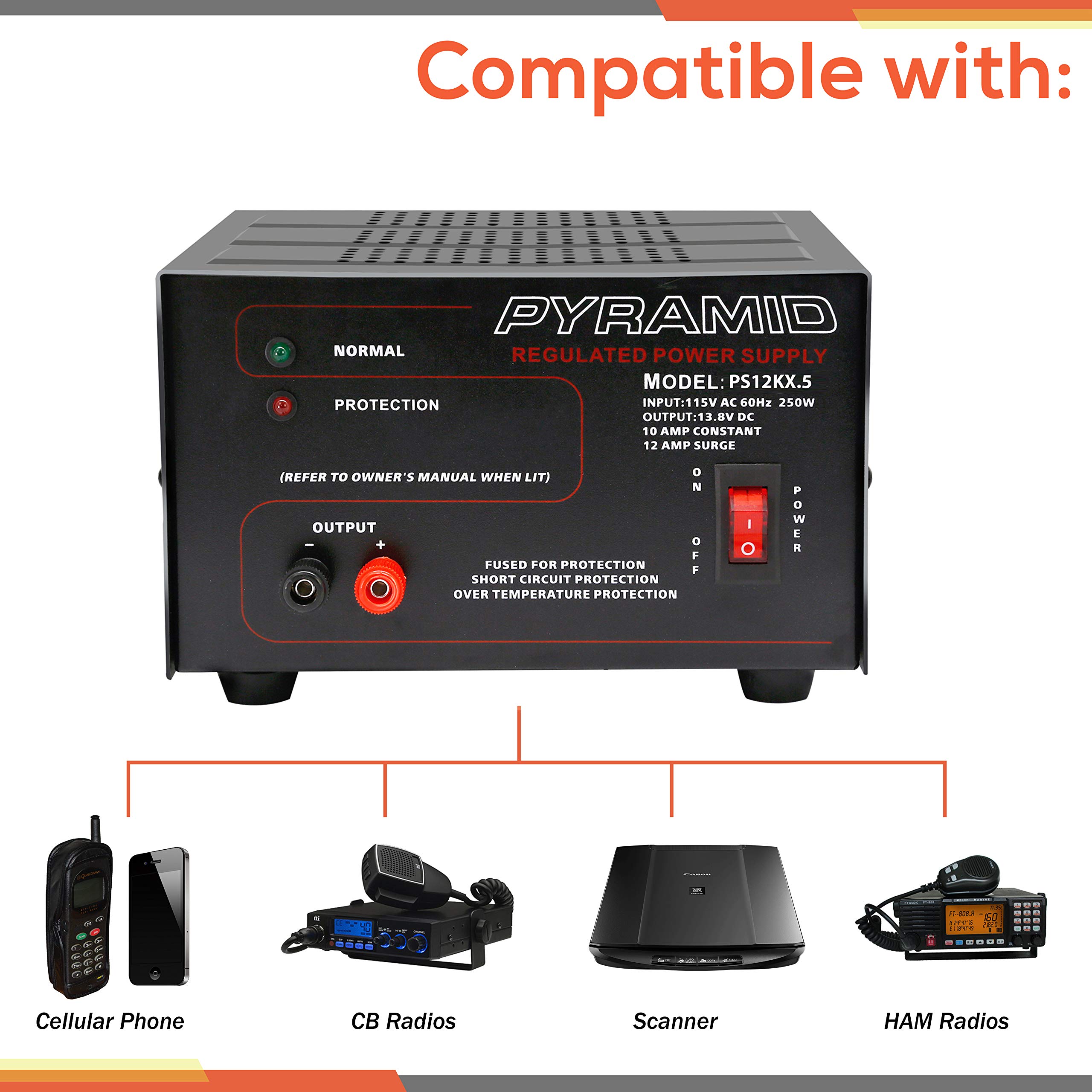 Mua Pyramid Universal Compact Bench Power Supply - 10 Amp Linear ...