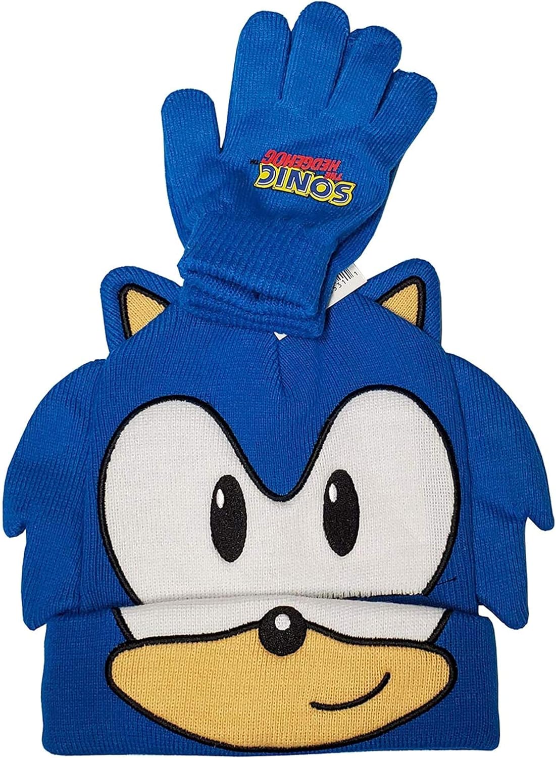 Amazon.com: Sonic The Hedgehog Beanie Knit Hat and Glove Set: Clothing