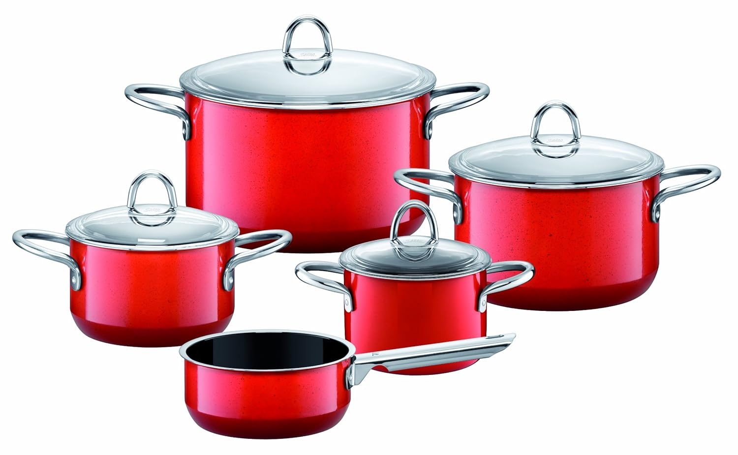 Silit 0019.1748.12 Topf-Set 5-teilig, energy red: Amazon.de: Küche ...