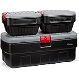 Rubbermaid ActionPacker 48 Gal Lockable Storage Bin, Industrial, Rugged ...