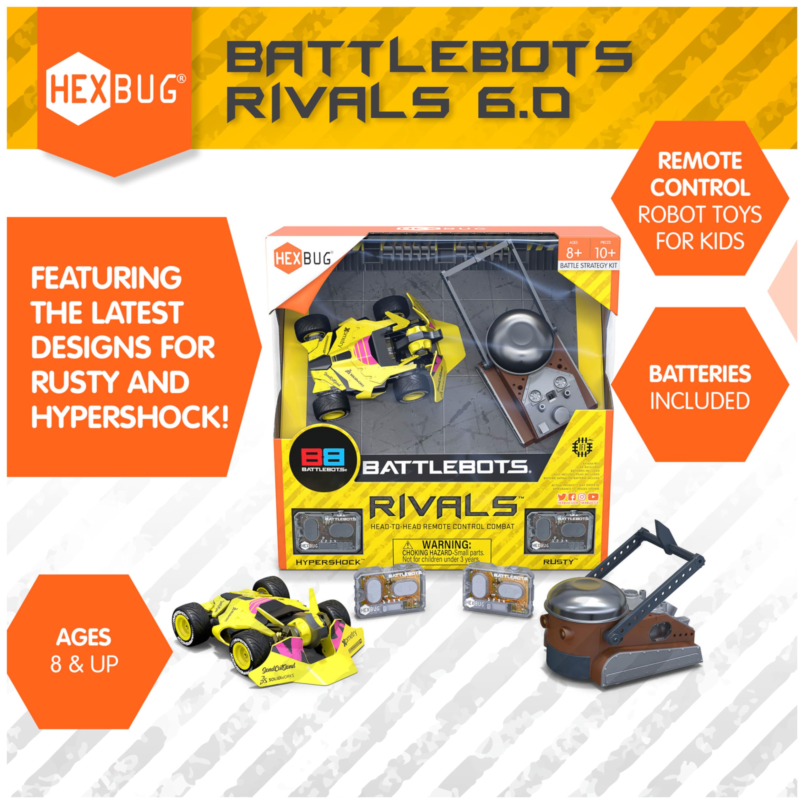 Mua BattleBots Rivals 6.0 Rusty and Hypershock, Remote Control Robot ...