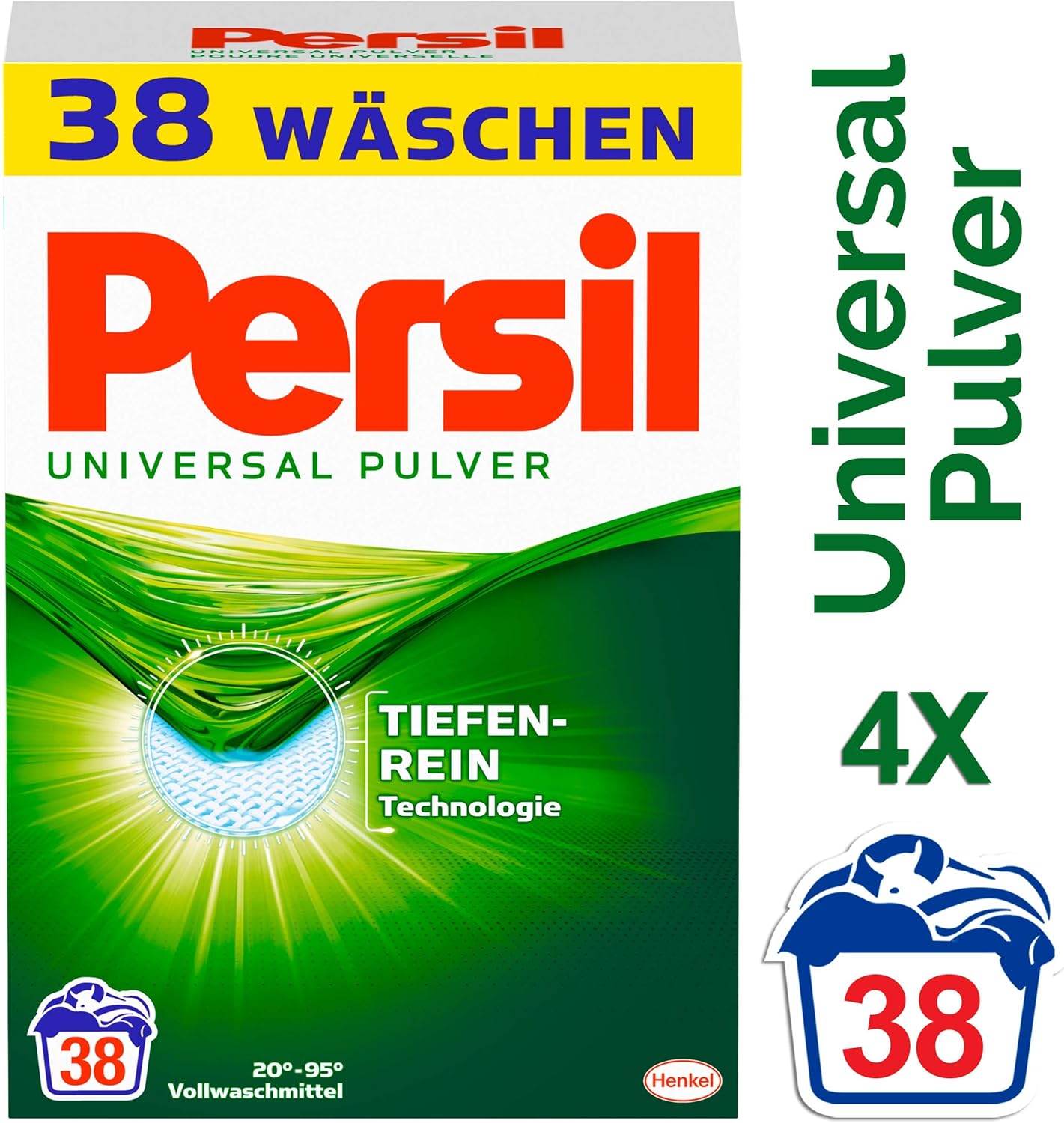 Persil Universal Pulver, Vollwaschmittel mit Tiefenrein-Technologie ...