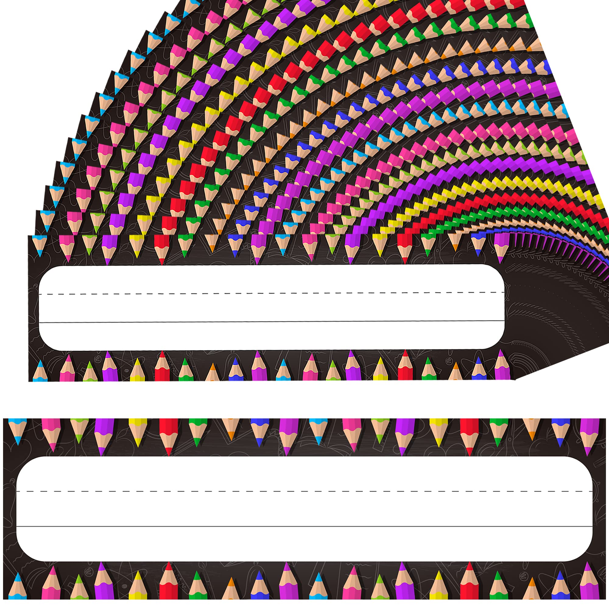 Mua 50 PCS Classroom Name Tags for Classroom Cubbies, Pencils Style ...