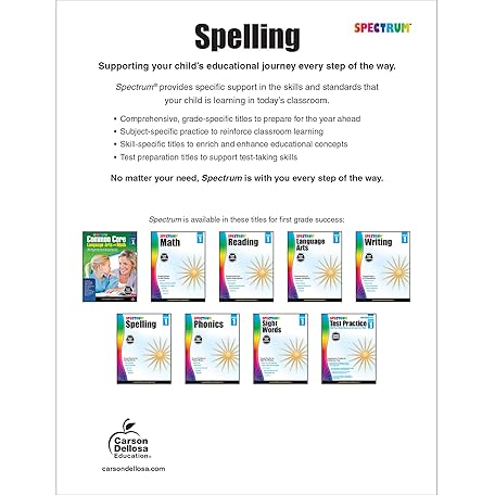 Mua Spectrum Spelling, Grade 1 trên Amazon Nhật chính hãng 2025 ...