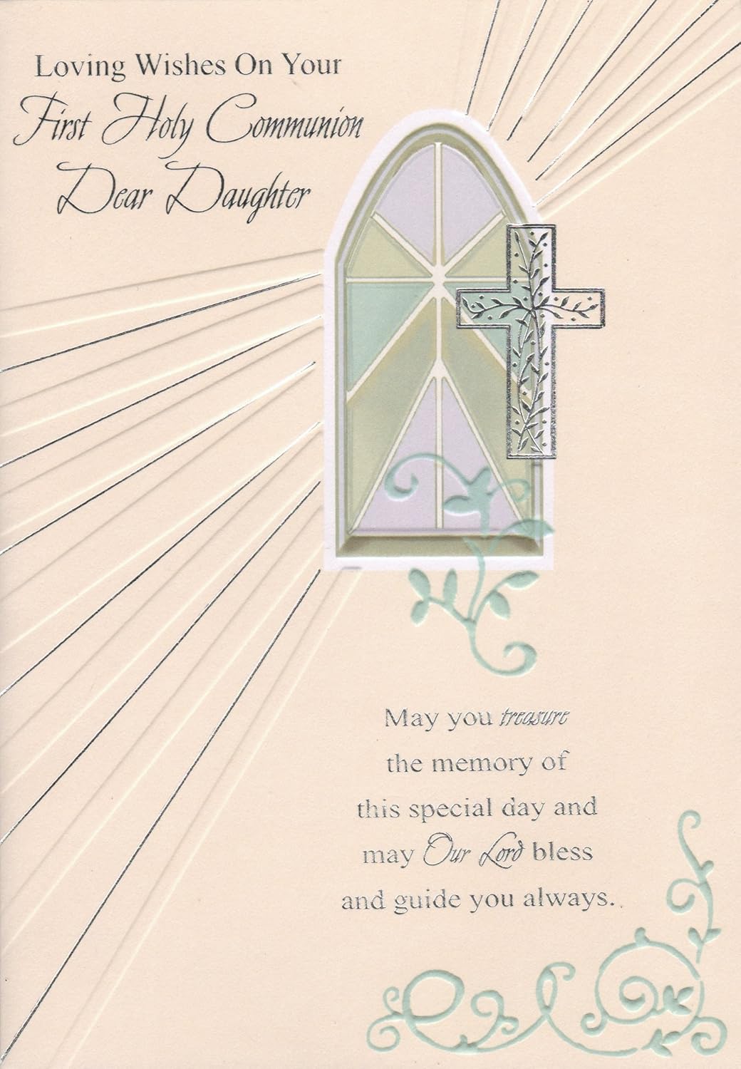 First Holy Communion Daughter Card Loving Wishes On Your First Holy 