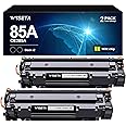 Amazon.com: WISETA 85A P1102W CE285A Toner Cartridges for HP 85A Black Laserjet CE285A Toner ...