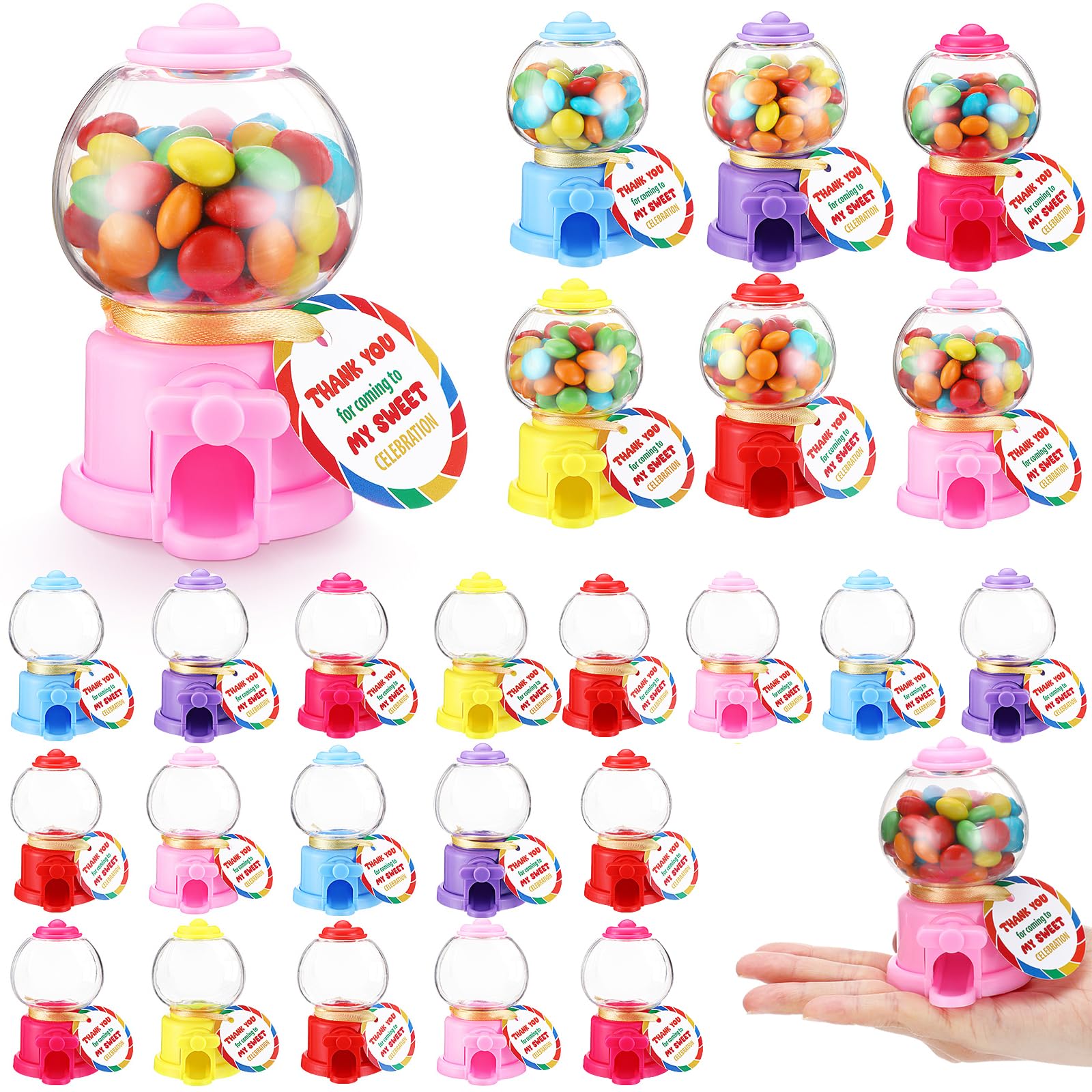 Foilswirl 18 Set Candyland Party Favors with 3.8 Inch Mini Candy ...