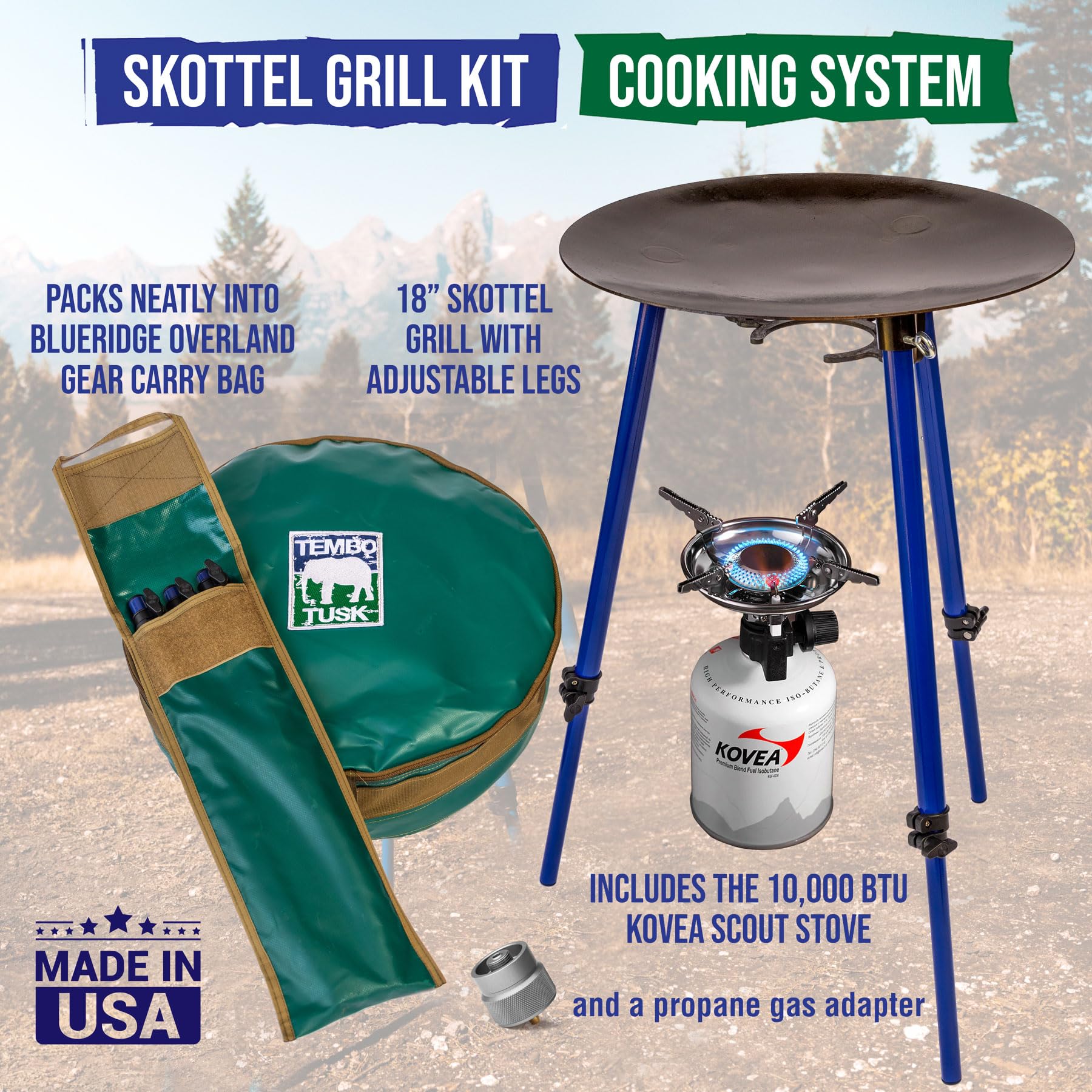 Mua TEMBOTUSK The Original Skottle grill cooking system kit based on ...