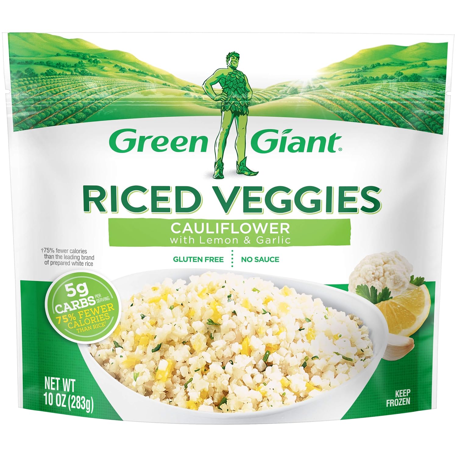 Green Giant Riced Veggies, Cauliflower with Lemon and Garlic, 10 Ounce ...