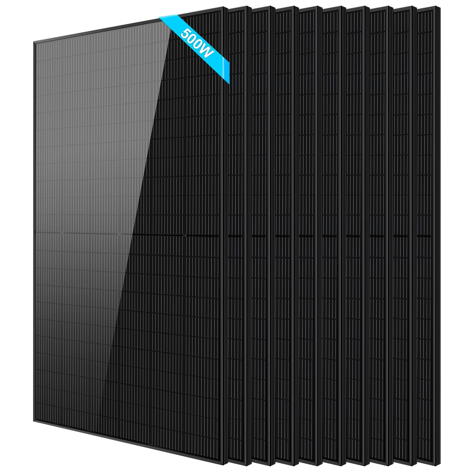 SUNGOLDPOWER 10PCS 500W Solar Panels Monocrystalline UL 61730, Grade A ...