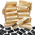 Amazon.com: Hungdao 24 Pack Mini Dominoes Set Bulk Double 6 Dominoes ...