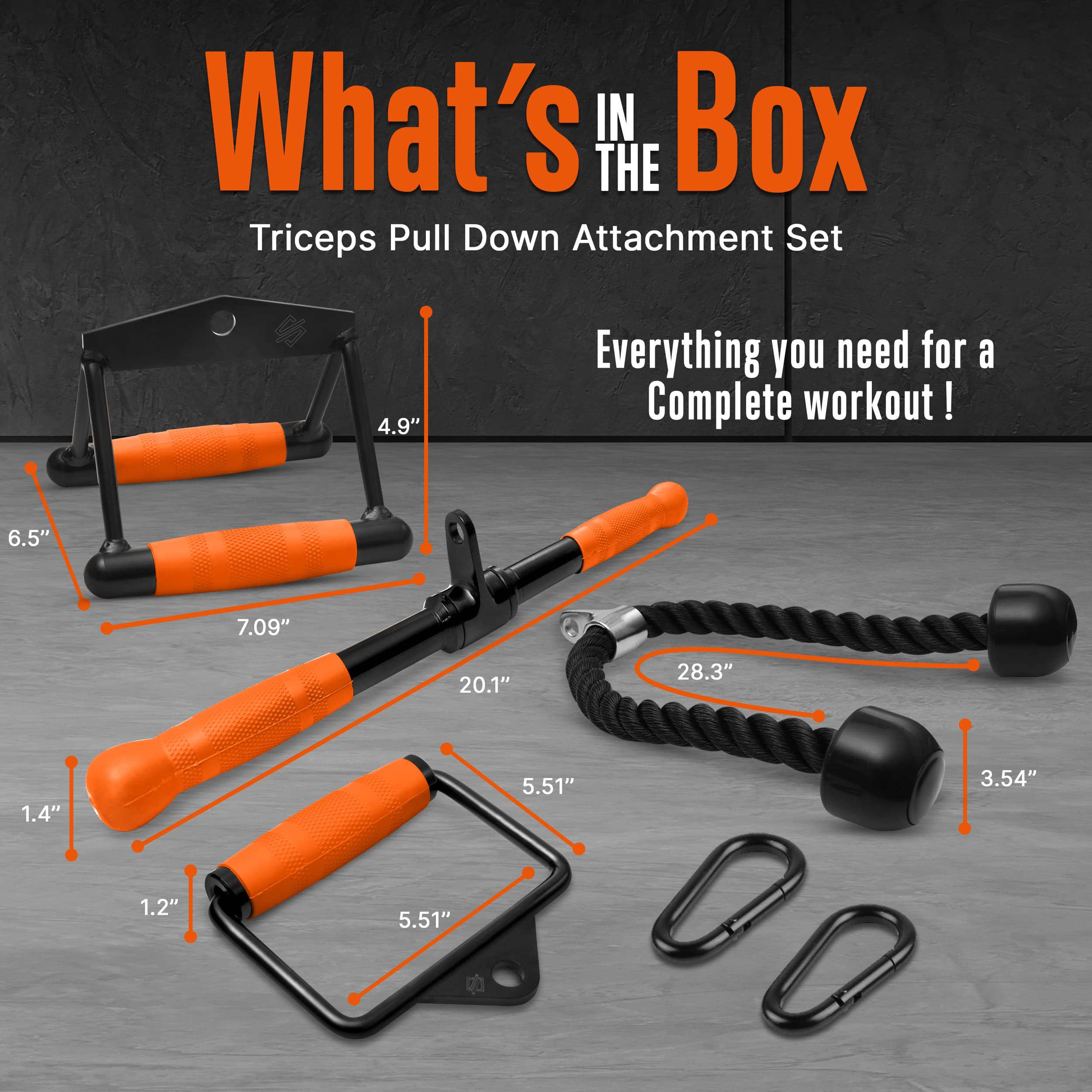 Mua SQUATZDouble D Row Handle Cable Attachment - Non-Slip Handles for ...