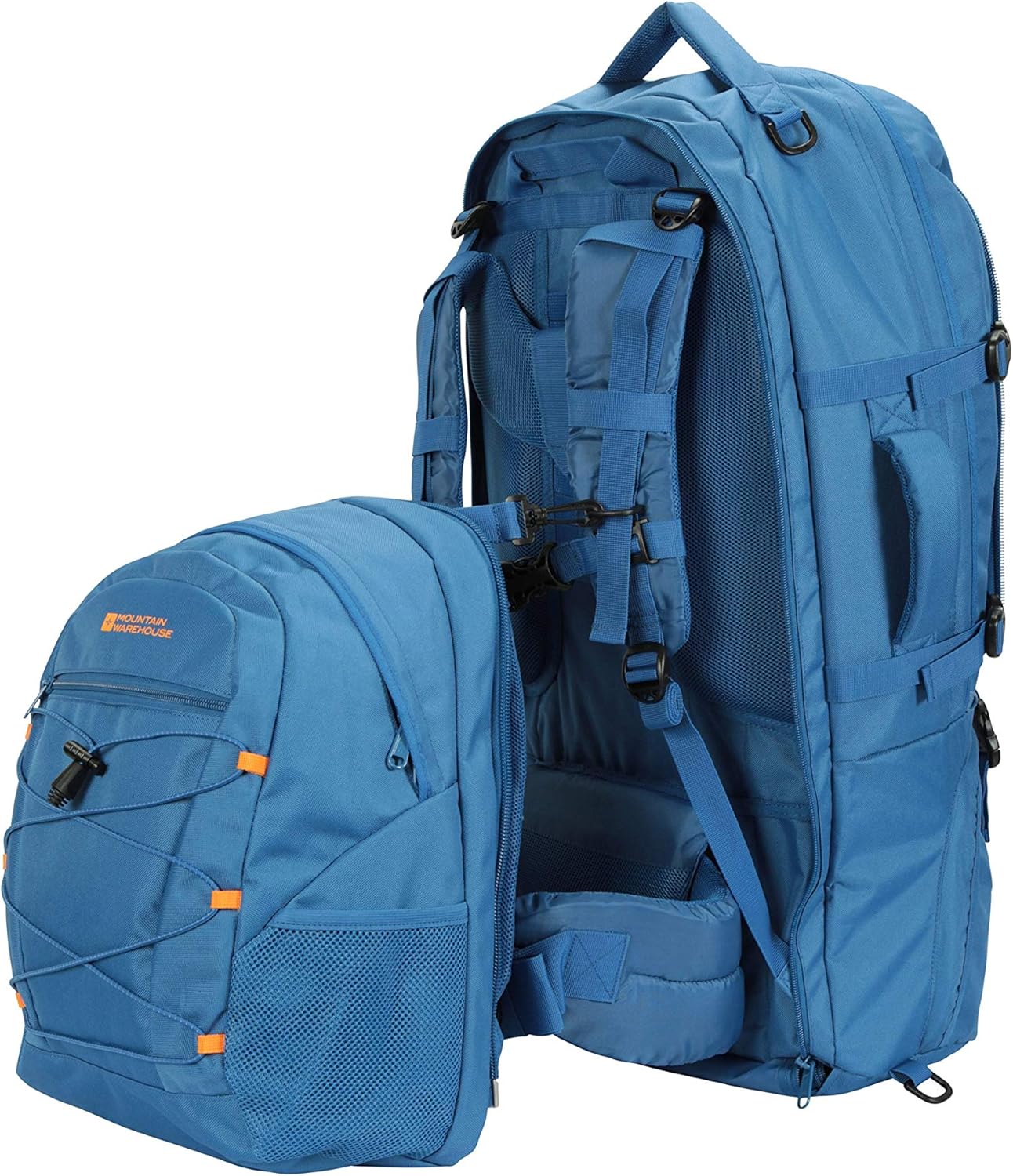 Mountain Warehouse Detachable Daypack Adjustable Back System Divisible ...