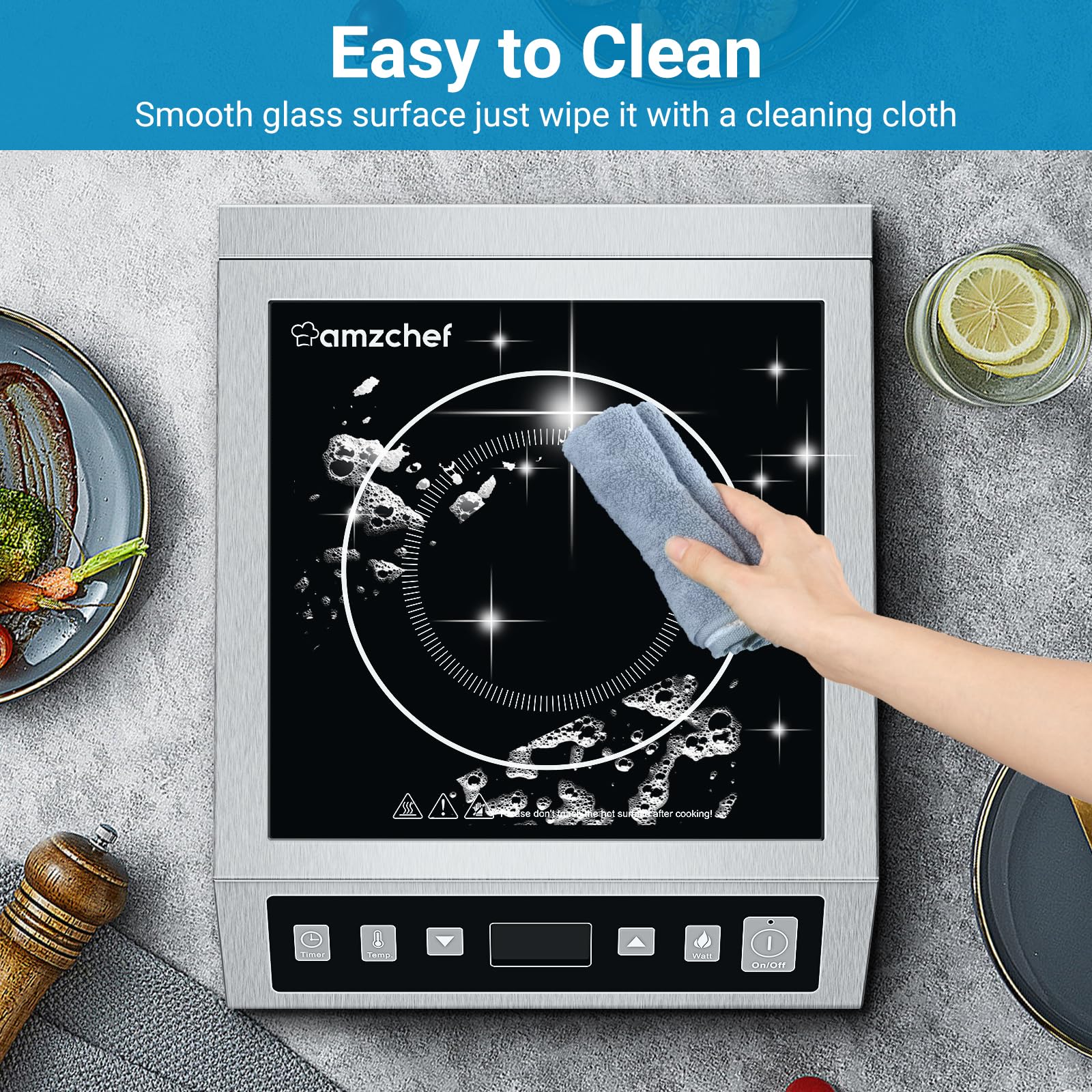 Mua AMZCHEF Induction Cooktop Commercial, Professional Portable Burner ...