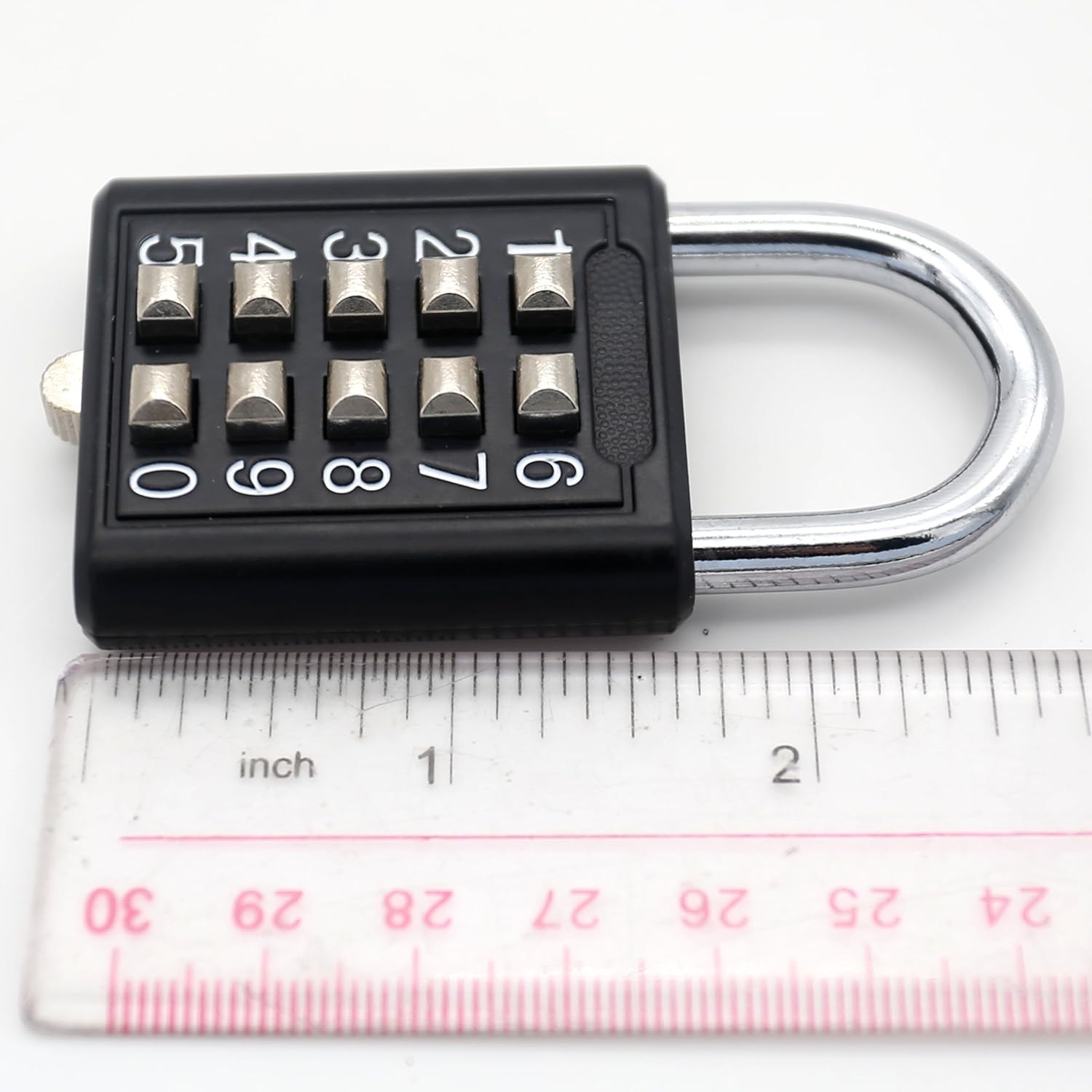 MIONI Guard Security 10 Digit Push Button Combination Padlock, 5 Digit ...