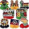 Amazon.com: 8Pcs Juneteenth Centerpiece, Juneteenth Decorations for ...