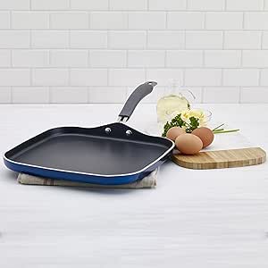 Amazon.com: Epicurious Aluminum Nonstick 12-Inch Square Griddle in ...