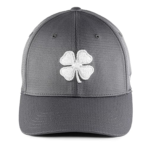 Steel Iron Hat in Gray with White Clover by Black Clover Apparel in ...