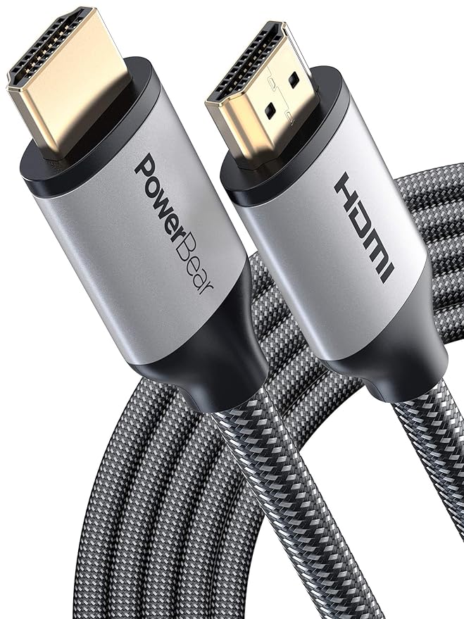 PowerBear 25 ft HDMI Cable [25 Feet - 1 Pack] Ultra-HD (UHD) 4K HDMI 2. ...