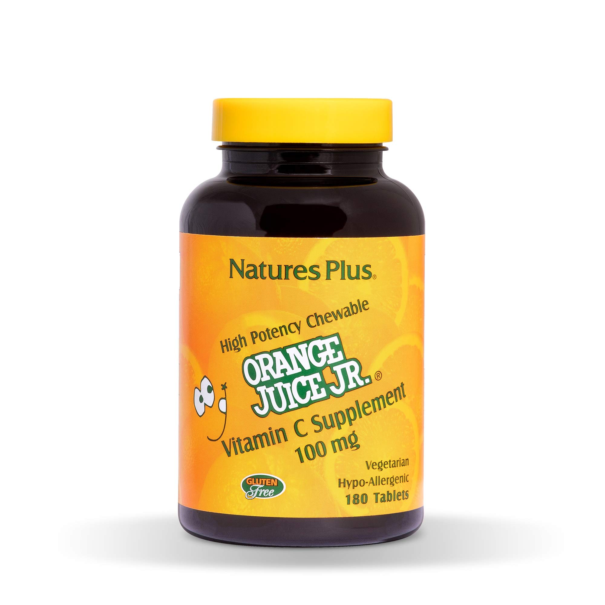 Amazon.com: Natures Plus Orange Juice Vitamin C Chewable - 500 mg, 180 ...