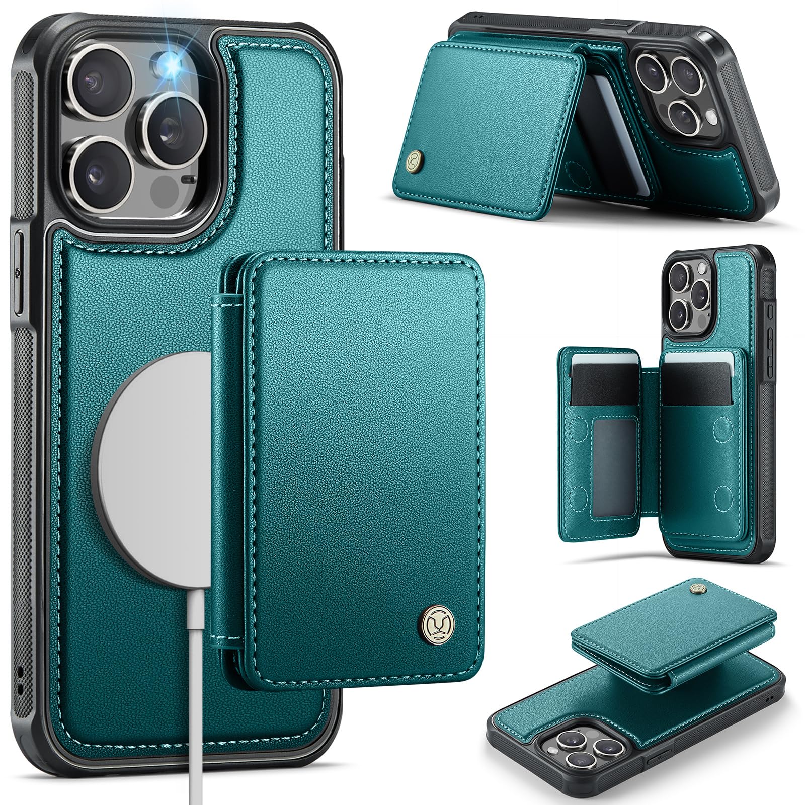 Usroom Compatible with Magsafe for iPhone 15 Pro Max Wallet Case ...