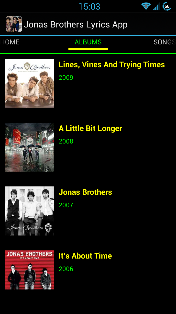 Jonas Brothers Lyrics App:Amazon.co.uk:Appstore for Android