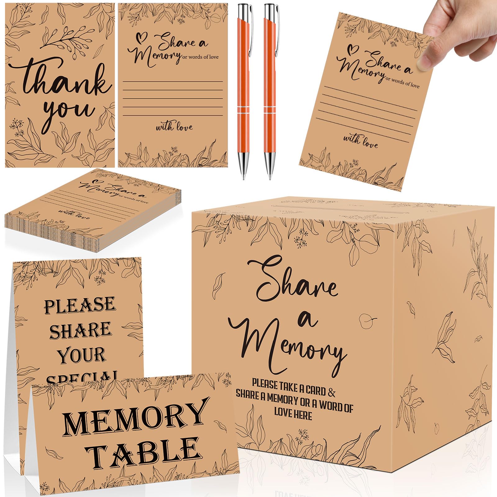 Mua gisgfim 56 Pcs Share a Memory Cards Funeral Memory Cards Box Memory ...