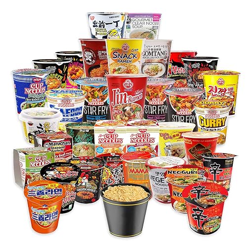 7DIPT Ramen Noodles Cup Assorted Variety Bundle (12 pack, each ...