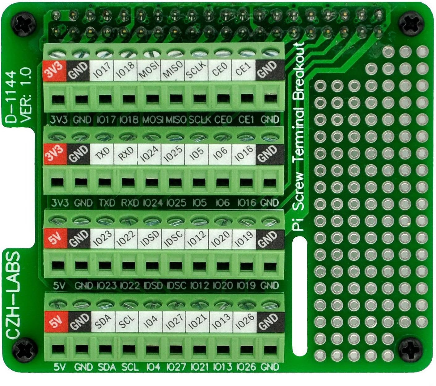 Electronics-Salon Pi Screw Terminal Block Breakout Module, for Raspberry Pi. – BigaMart
