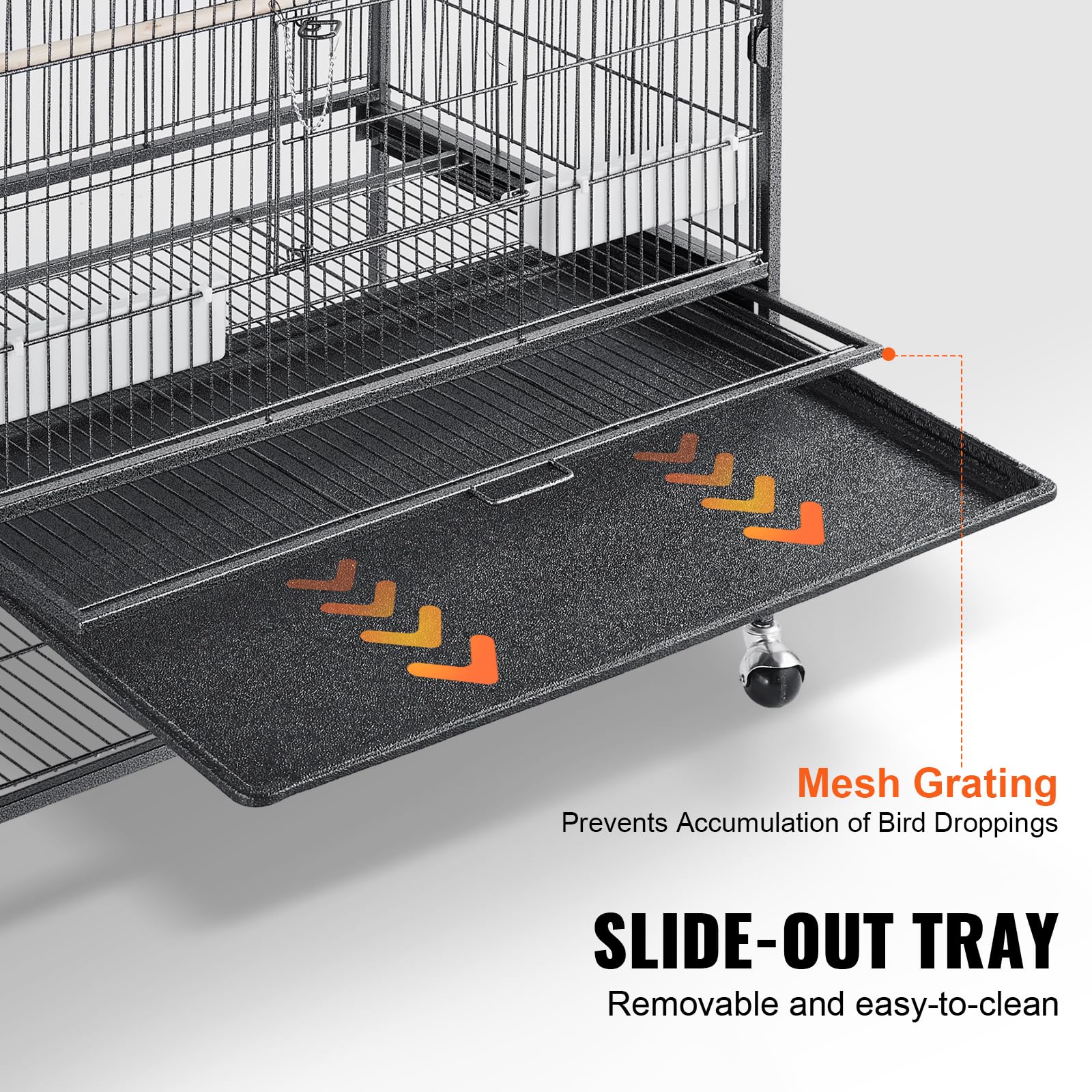 Mua VEVOR 52 Inch Bird Cage, Wrought Iron Large Parakeet Flight Cage ...