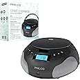 Amazon.com: Philco Portable CD Player Boombox, FM Radio CD Players for ...