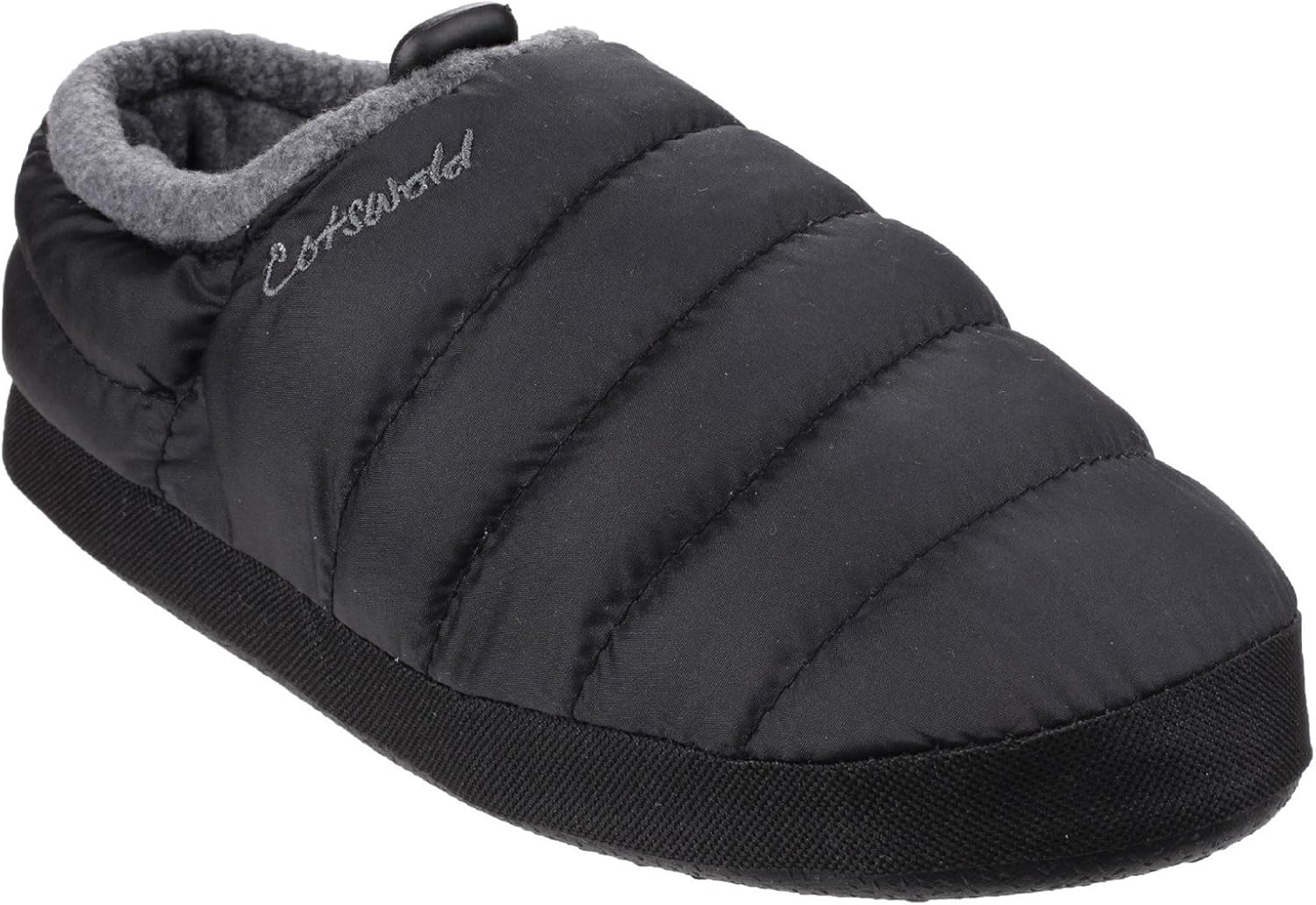 Cotswold Camping Slipper Womens Synthetic Material Full Slippers Black ...