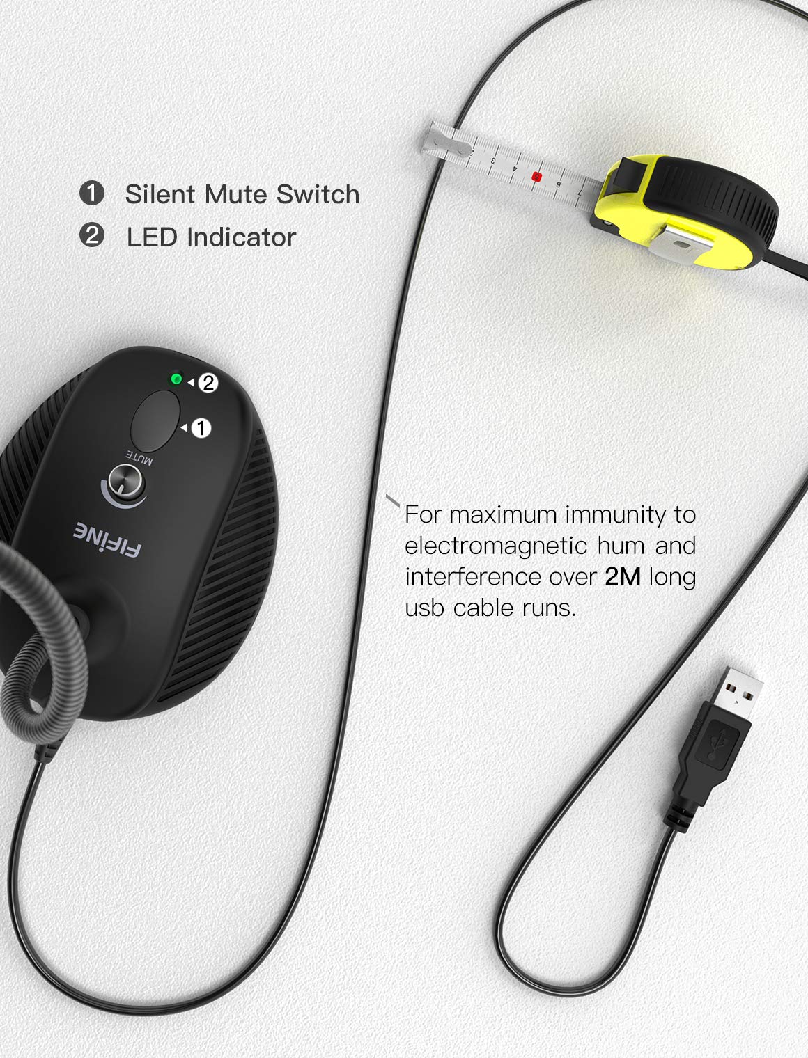 Mua FIFINE Computer Microphone USB Gooseneck Microphone with Volume ...