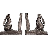 Amazon.com: Creative Co-Op Decorative Resin Rabbit Bookends, Bronze ...