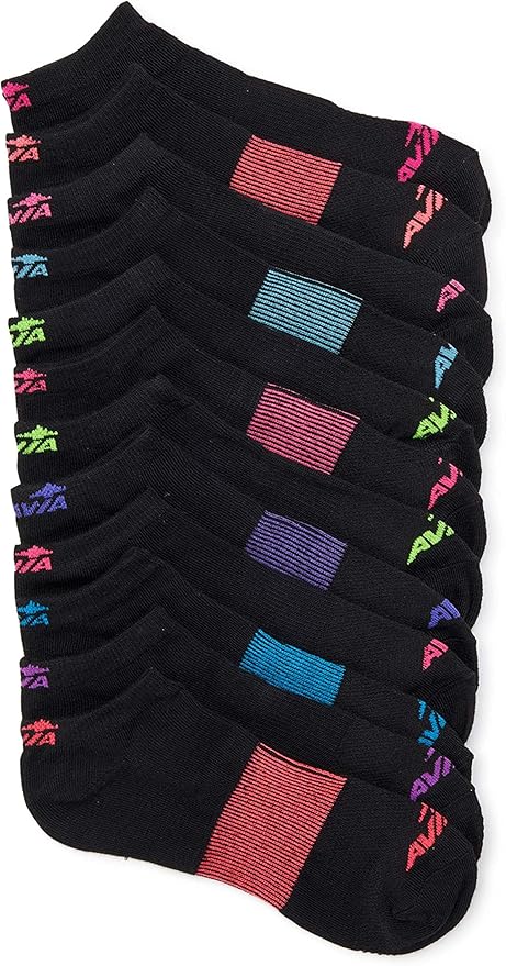 Amazon.com: Avia Women's No Show Performance Socks, 12 Pack (Black ...