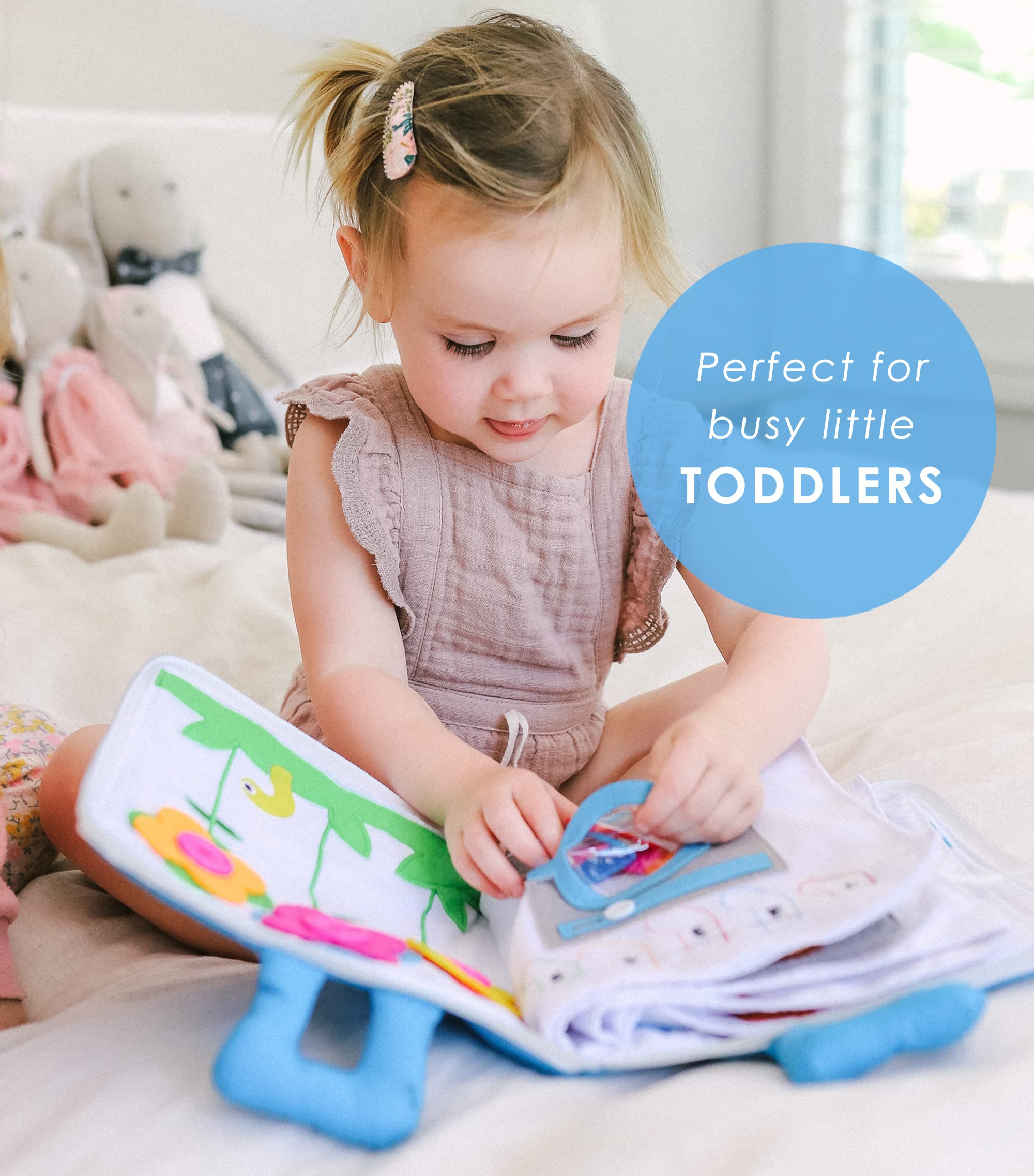 Mua Curious Columbus Quiet Book for Toddlers – Large Fabric Activity ...