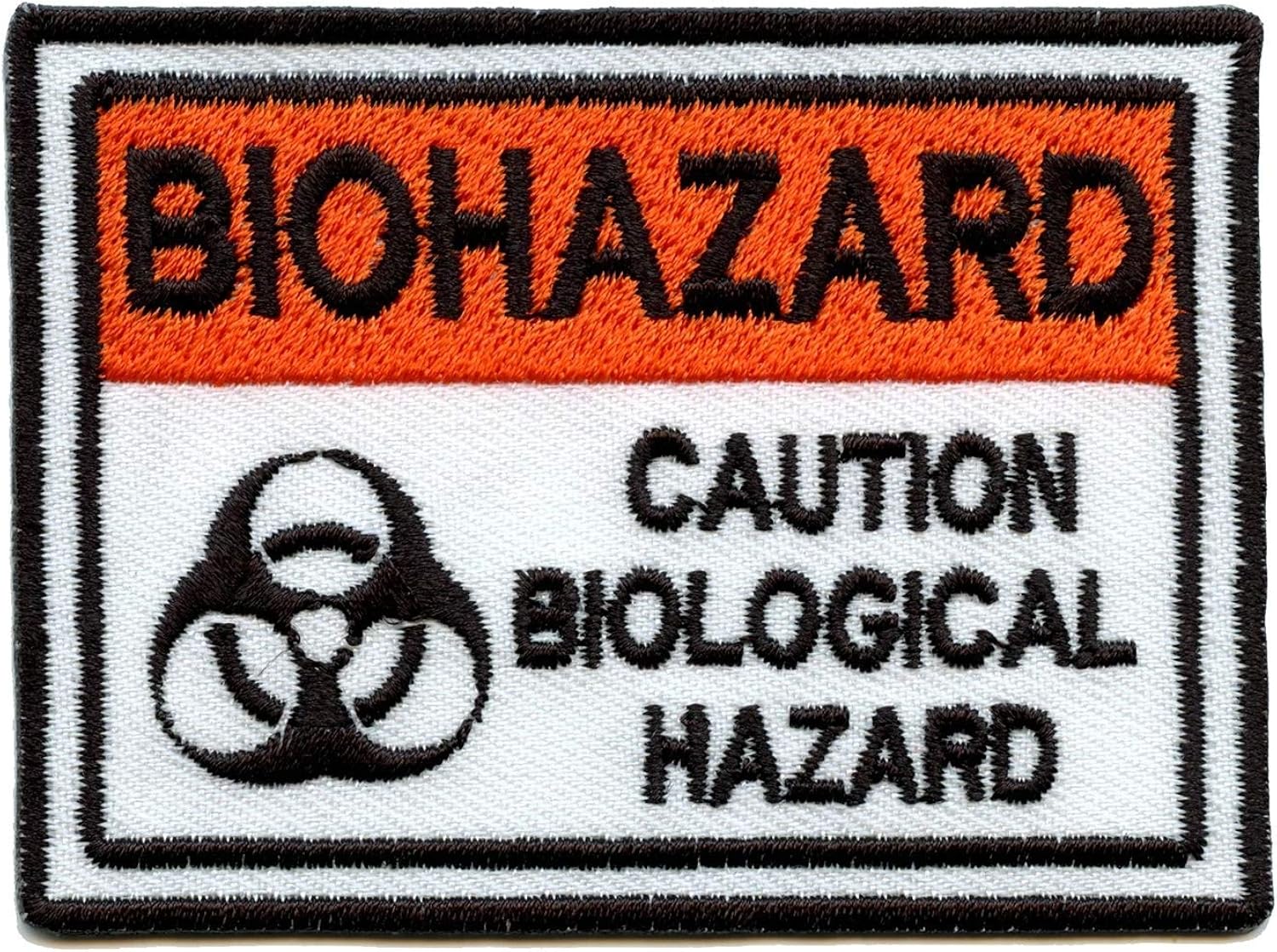 Amazon.com: Biohazard Sign Patch Biological Hazard Embroidered Iron On ...